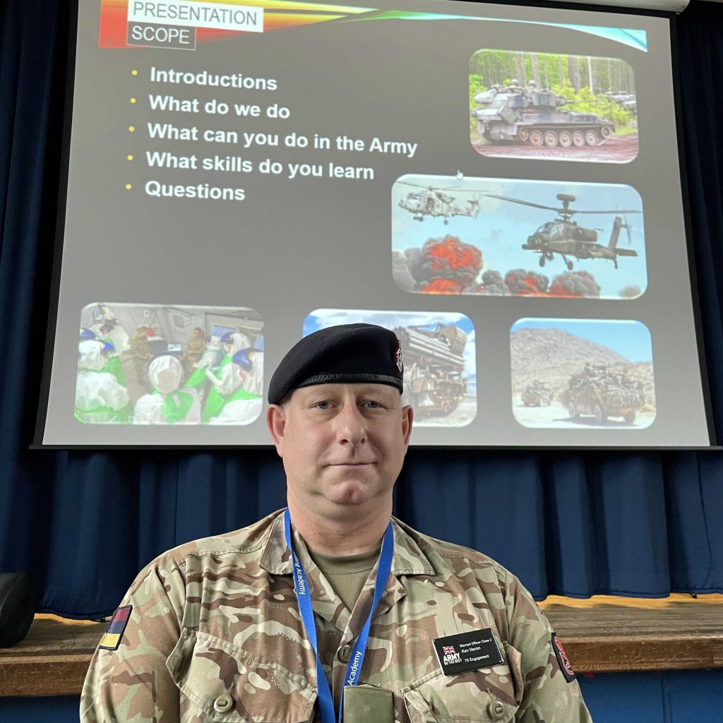 The Army go back to school to promote careers in 40 areas – Bourne Academy