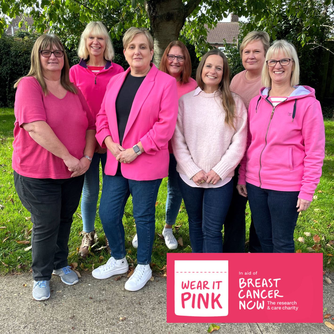 Staff wear pink for Breast Cancer Now to raise over £1,200 for charity ...